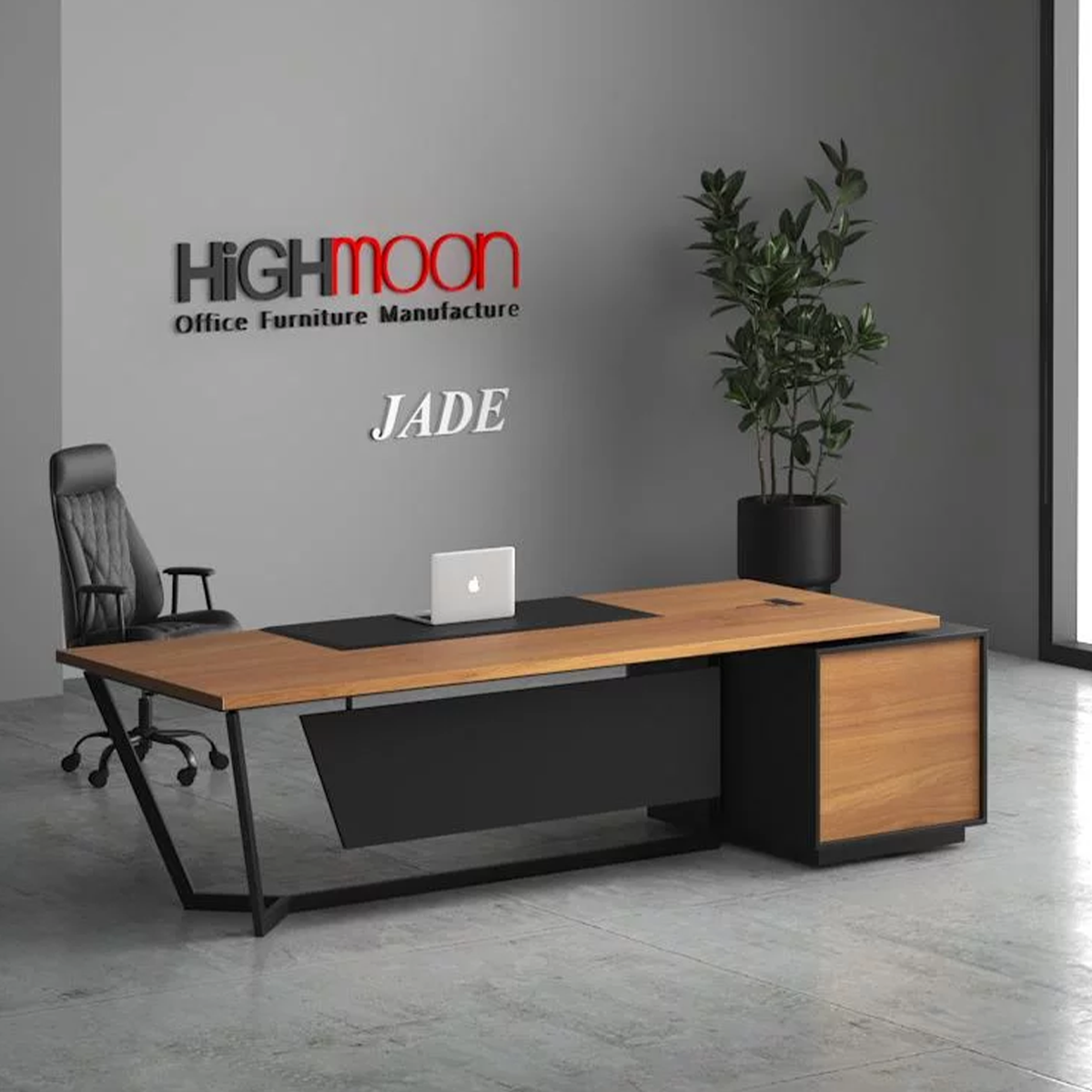 Jade Straight Desk | Modern and Sleek Design